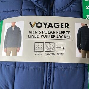 voyager | Jackets & Coats | Voyager Mens Polar Fleece Lined Puffer ...